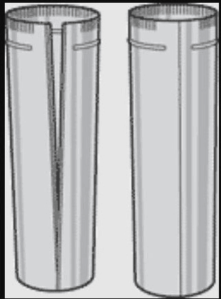 Crescent Parts | Sheet Metal Pipe, 9"x24" 26ga Galv