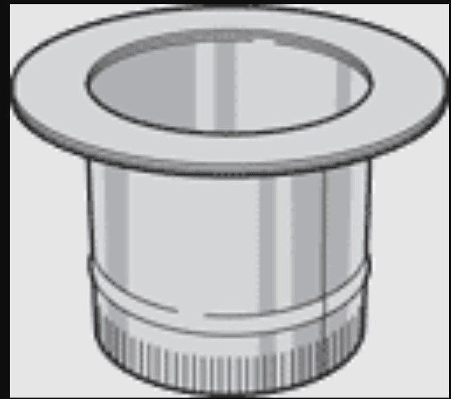 Crescent Parts | Sheet Metal Take-Off Collar, 8" Adhesive
