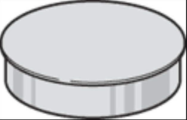 Crescent Parts | Sheet Metal End Cap, 9" Round Galv Cleanout